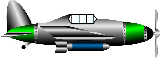German ww2 fighter Royalty Free Vector Image - VectorStock
