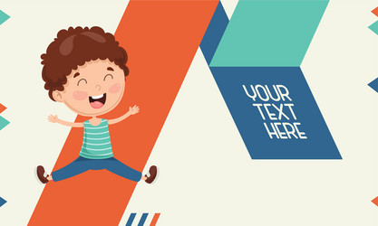 Kids abstract background Royalty Free Vector Image