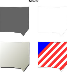 Kitsap map icon set Royalty Free Vector Image - VectorStock