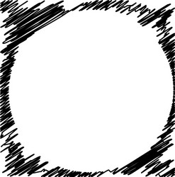 Grunge black ink border frame background Vector Image