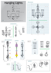 Hanging pendant lights Royalty Free Vector Image