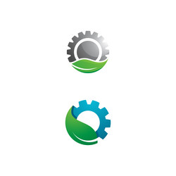 Gear abstract color work industry logo Royalty Free Vector