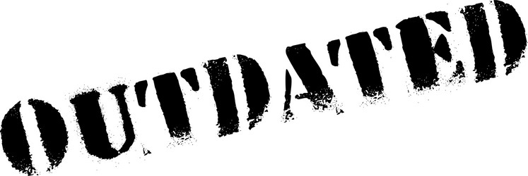 Outdated rubber stamp Royalty Free Vector Image