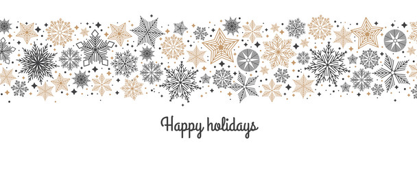 Winter banner with hand drawn conesxmas tree Vector Image