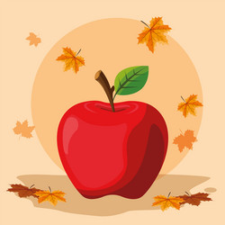 Apple fruit design Royalty Free Vector Image - VectorStock