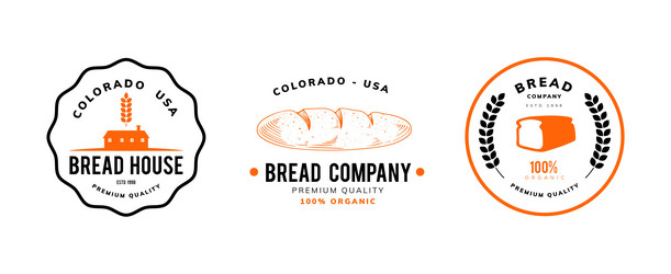 Bread logo design Royalty Free Vector Image - VectorStock