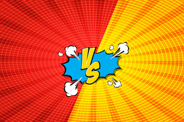Comic vs bright concept Royalty Free Vector Image