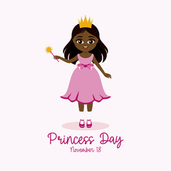 National princess day Royalty Free Vector Image