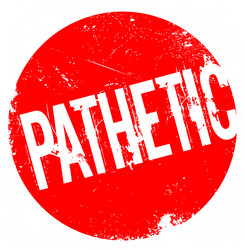 Pathetic rubber stamp Royalty Free Vector Image