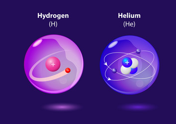 Helium atom Royalty Free Vector Image - VectorStock