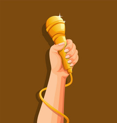Golden Microphone Vector Images (over 1,500)
