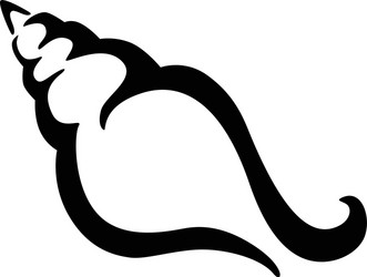 Nautilus shell - logo or pictogram Royalty Free Vector Image