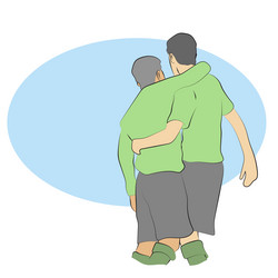 People Helping Others In Need Cartoon