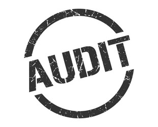 External audit stamp round Royalty Free Vector Image