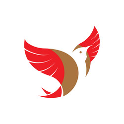 People success wing fly logo Royalty Free Vector Image