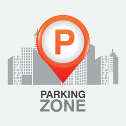 Parking zone graphic design Royalty Free Vector Image