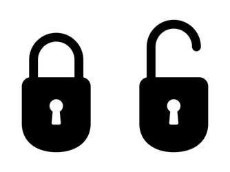 Chain lock icon Royalty Free Vector Image - VectorStock