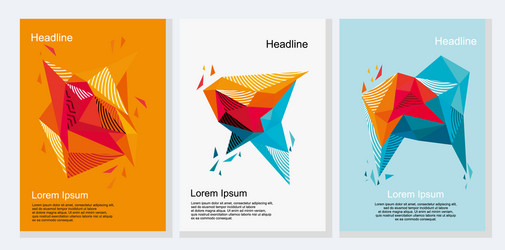 Modern geometry polygons design art for template Vector Image