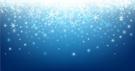 Winter snow background with night stars and trees Vector Image