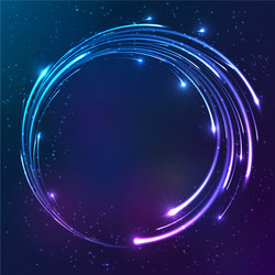 Abstract rainbow neon corners background Vector Image