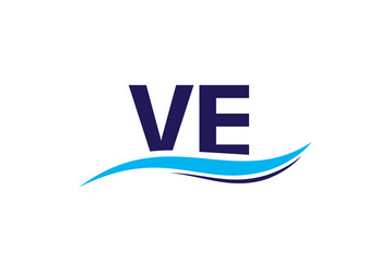 Initial monogram letter v e logo design template Vector Image
