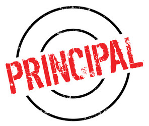 Principal rubber stamp Royalty Free Vector Image