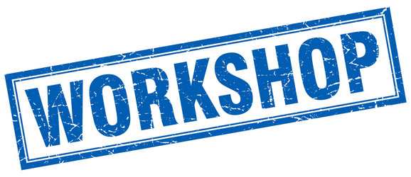 Workshop rubber stamp Royalty Free Vector Image