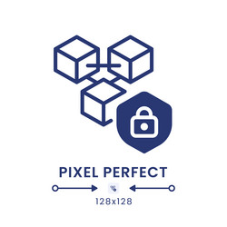 Network security black solid desktop icon Vector Image