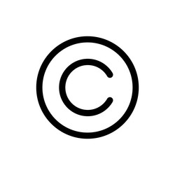 Copyright icon symbols Royalty Free Vector Image