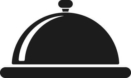 Tray station icon breakfast and lunch dinner Vector Image