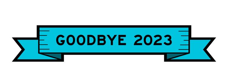Goodbye 2023 hello 2024 happy Royalty Free Vector Image