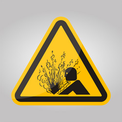 Explosion release of pressure symbol sign Vector Image