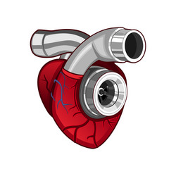 Heart turbo logo Royalty Free Vector Image - VectorStock