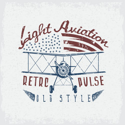 Retro style design with aircrafts and globe Vector Image