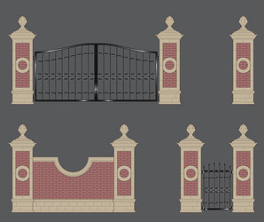 Garden gate Royalty Free Vector Image - VectorStock