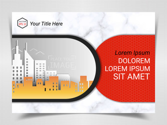 Print advertising ready template a4 size design Vector Image