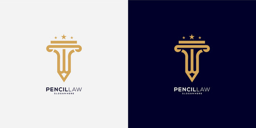 Feather quill pen golden ink logo Royalty Free Vector Image