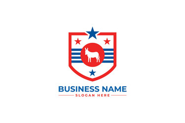 Political campaign logo design election logo Vector Image