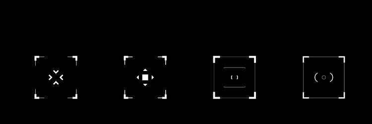 Collection of cyberpunk style hud cyber Royalty Free Vector