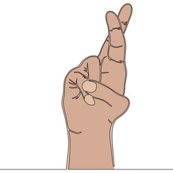 Good Luck Fingers Crossed Vector Images (over 150)