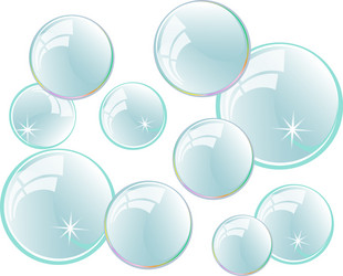 Shiny bubbles Royalty Free Vector Image - VectorStock