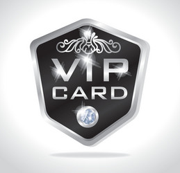 Game ui vip icon gold diamond design Royalty Free Vector