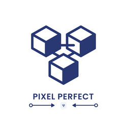 Network security black solid desktop icon Vector Image