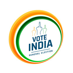 Vote india general election background Royalty Free Vector