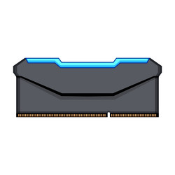 Pc desktop memory cartoon Royalty Free Vector Image