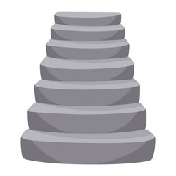 Game castle stairs in cartoon style medieval Vector Image