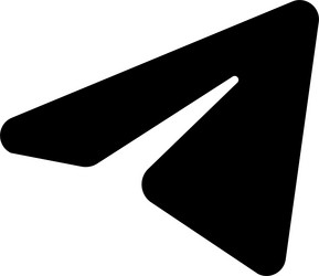 Telegram logo messenger icon realistic social Vector Image