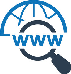 Microsoft bing web search engine logo Royalty Free Vector