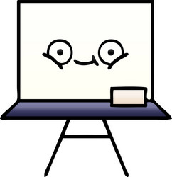 Gradient shaded cartoon white board Royalty Free Vector