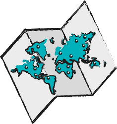 World map ico Royalty Free Vector Image - VectorStock